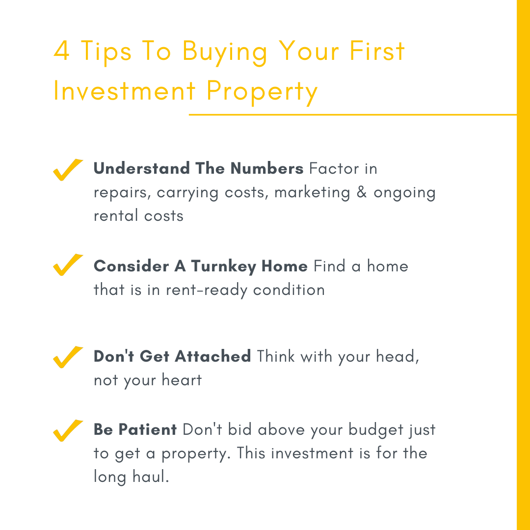 4 Tips to Buying Your First Investment Property - 24K Properties